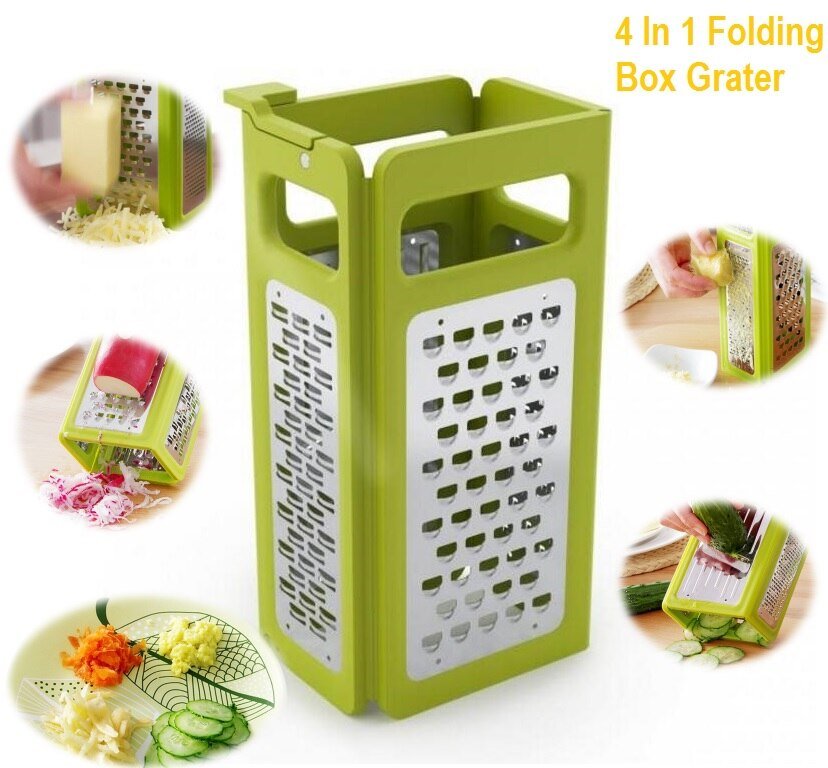 Double Power 4 in 1 Fold-Flat Box Grater in Pakistan